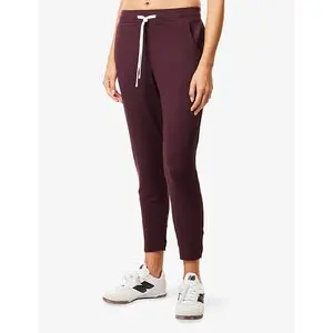 Splits59 Reena Fleece 7/8 Stretch-modal Jogging Bottoms - Dark Cherry
