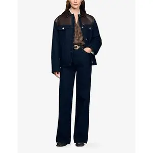 Sandro Wide-leg Mid-rise Jeans
