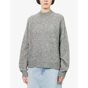 ADANOLA Oversized Crewneck Wool-blend Jumper