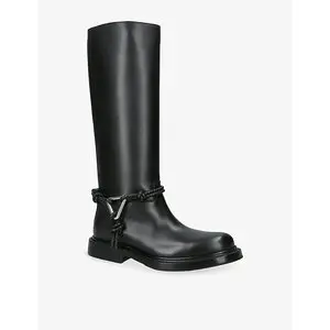 Bottega Veneta James Leather Knee-high Boots