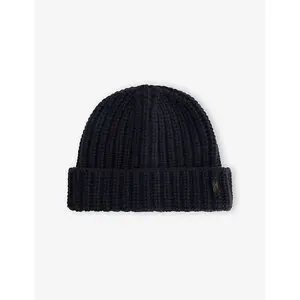 Corneliani Knitted Merino-wool And Cashmere Beanie - Dark Blue