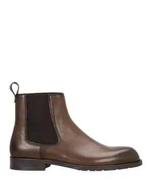 BOSS Leather Chelsea Boots - Medium Brown