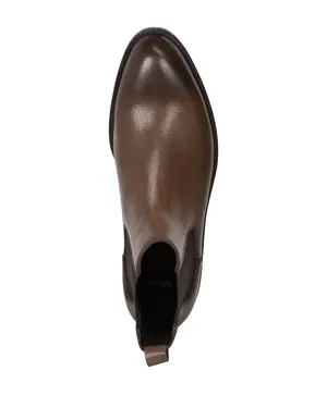 BOSS Leather Chelsea Boots - Medium Brown