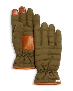 Faherty Brand Ripstop Puffer Gloves - Olive