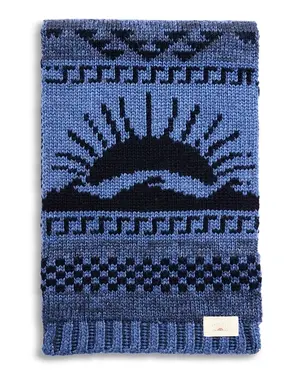 Faherty Brand Sun And Wave Novelty Scarf - Navy