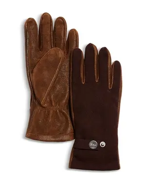 Faherty Brand Wool And Leather Gloves