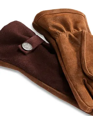 Faherty Brand Wool And Leather Gloves
