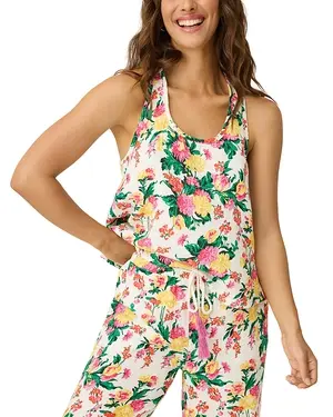 PQ Floral Racerback Tank