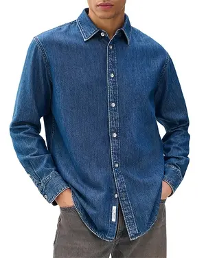 Rag & Bone Finch Denim Relaxed Fit Button Down Shirt