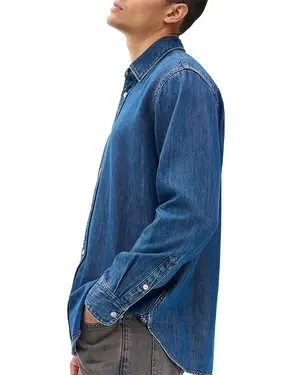 Rag & Bone Finch Denim Relaxed Fit Button Down Shirt