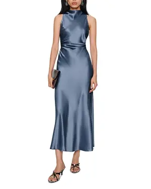 Reformation Casette Silk Dress Dresses