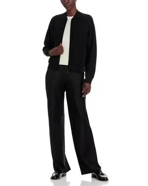 Eileen Fisher Wool Stand Collar Jacket
