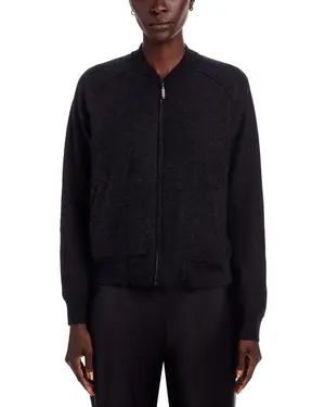 Eileen Fisher Wool Stand Collar Jacket