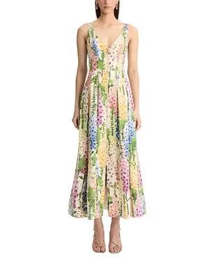 Oscar De La Renta V Neck Dresses