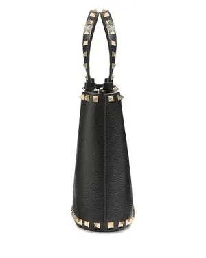 Valentino Garavani Rockstud Small Top Handle Bag - Black