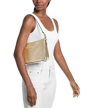 Michael Kors Jet Set Medium Crossbody - Pale Gold