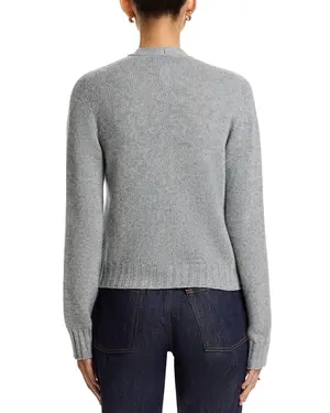 Fabiana Filippi Wool Blend Rhinestone Cropped Cardigan
