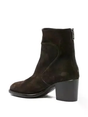PANTANETTI Suede Block-heel Boots