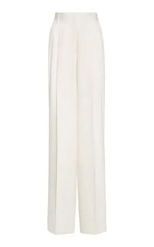 TOM FORD Tailored High-Rise Silk Twill Straight-Leg Pants