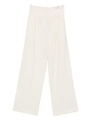 SEMICOUTURE Matisse Wool Blend Trousers - White
