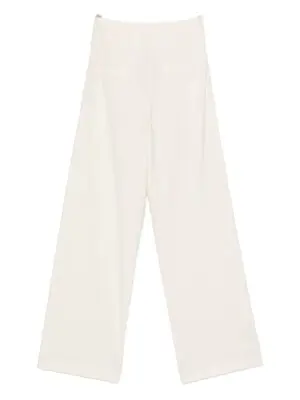 SEMICOUTURE Matisse Wool Blend Trousers - White