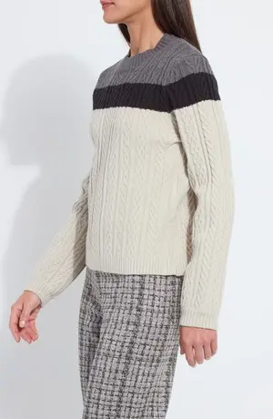Lyssé Gabriel Cozy Cable Sweater