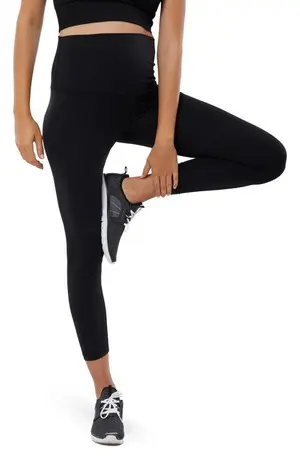 Ingrid & Isabel® High Waist Foldover Maternity Leggings - Black