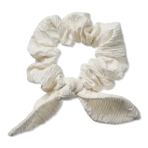 SCUNCI Jacquard Bow Scrunchie - One-color