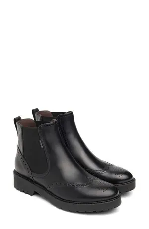 NEROGIARDINI Wingtip Chelsea Boot - Black