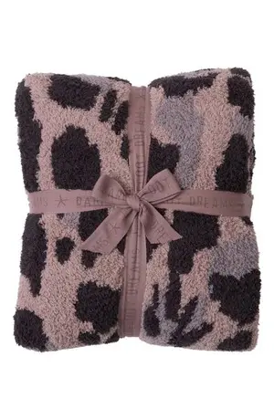 Barefoot Dreams Cozychic® Exploded Leopard Throw Blanket Deep Willow Multi