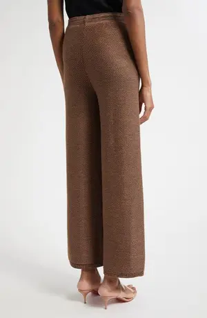 L'Agence Loop Knit Drawstring Pants - Camel Multi