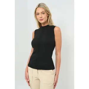 Anatomie Evie Sleeveless Knit Top - Black
