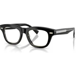 Brunello Cucinelli 48mm Square Optical Glasses - Black