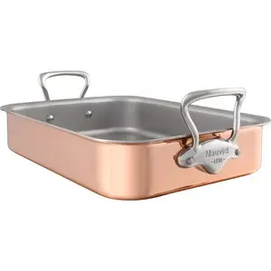 MAUVIEL M'150s Tri-ply Roasting Pan With Rack - Copper