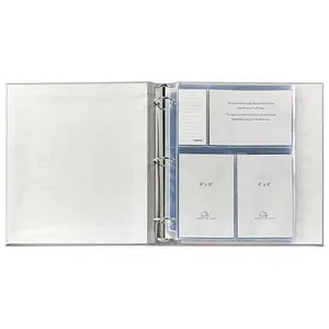 GRAPHIC IMAGE Large 3-ring Clear Pocket Album - Slate Blue