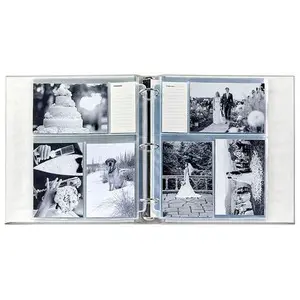 GRAPHIC IMAGE Large 3-ring Clear Pocket Album - Slate Blue