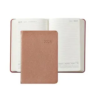 GRAPHIC IMAGE 2026 Leather Daily Journal - Rose Gold