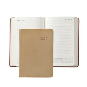 GRAPHIC IMAGE 2026 Leather Daily Journal - White Gold