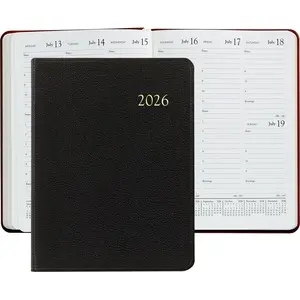 GRAPHIC IMAGE 2026 Leather Desk Diary Black
