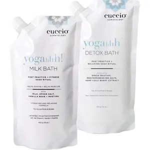 CUCCIO Magnesium Bath Soak Ritual Duo - White Pouch