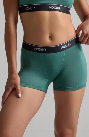 WOXER Star Ultrasoft 3-inch Boxer Briefs - Jade