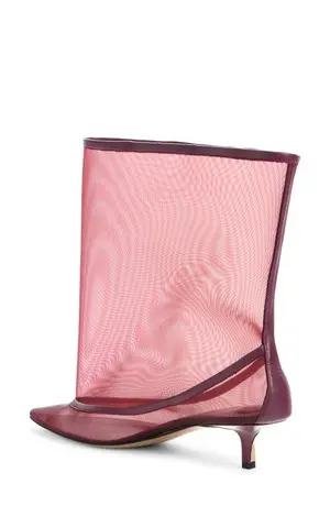 Jacquemus Les Bottes Tourni Short Mesh Bootie Pump