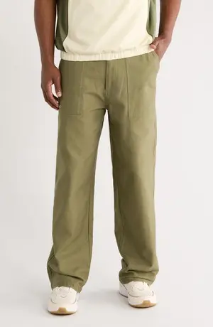 MALBON Braxton Straight Leg Pants - Olivine