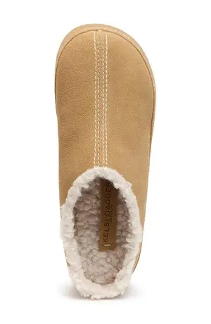 KELSI DAGGER BROOKLYN Torrence Faux Shearling Lined Platform Clog - Bison
