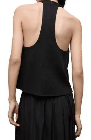 Mango Cropped Racerback Tank