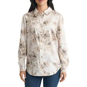 Jones New York Floral Button-up Shirt