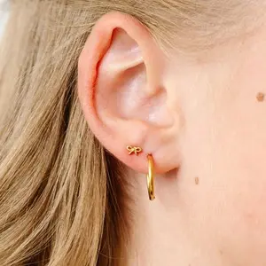 PIP POP Mini Bow Stud Earrings - Gold