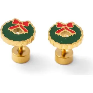 PIP POP Wreath Stud Earrings - Green
