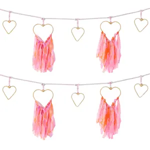 JOLLITY & CO Chiffon Heart Garland - Assorted Pre-pack
