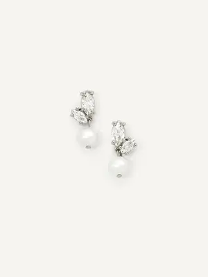 OLIVE & PIPER Bryn Drop Earrings - Silver